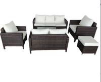 China Rattan Wicker Outdoor Sofa Conversation Patio Wichker Furniture Garden Furniture Sofa Set for sale