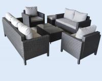 China Rattan Wicker Outdoor Sofa Conversation Patio Wichker Furniture Garden Furniture Sofa Set for sale