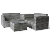 China L Shape Pe Rattan Sofa Conversation Sectional Sofa Storage Box Backyard Porch Poolside for sale