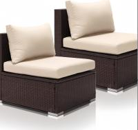 China 3PCS 2 Seater Rattan Garden Sofa Set Outdoor Cane Wicker Outdoor Rattan Patio Backyard for sale