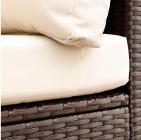 China 3PCS 2 Seater Rattan Garden Sofa Set Outdoor Cane Wicker Outdoor Rattan Patio Backyard for sale