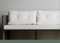 China 3 Seater Rattan Garden Sofa Set Luxury Balcony Leisure Lounge Wicker Patio Fabric for sale