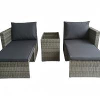 China 3 2 Seater Rattan Conservatory Sofa Set Comfortable Cushions Outdoor Garden for sale
