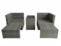 China 3 2 Seater Rattan Conservatory Sofa Set Comfortable Cushions Outdoor Garden for sale