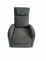 China Adjustable Home Theater Single Fabric Recliner Sofa Furniture with Thick Seat Cushion and Backrest for sale