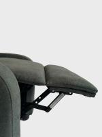 China Adjustable Home Theater Single Fabric Recliner Sofa Furniture with Thick Seat Cushion and Backrest for sale