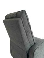 China Accent Chair with Ottoman Set Velvet Reclining Reading Armchair with Adjustable Backrest for Living Room for sale