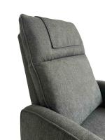 China Accent Chair with Ottoman Set Velvet Reclining Reading Armchair with Adjustable Backrest for Living Room for sale