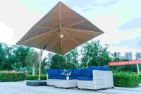 China Outdoor furniture rattan living room sofa woven balcony combination rattan chair booth leisure bar home for sale