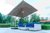 China Outdoor furniture rattan living room sofa woven balcony combination rattan chair booth leisure bar home for sale