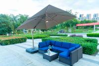 China Garden Sofa Set Outdoor Furniture Steel Modern Sofa Dining Residential Multifunctional Plastic Rattan Patio Luxury for sale