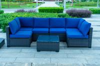 China Garden Sofa Set Outdoor Furniture Steel Modern Sofa Dining Residential Multifunctional Plastic Rattan Patio Luxury for sale