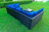 China Garden Sofa Set Outdoor Furniture Steel Modern Sofa Dining Residential Multifunctional Plastic Rattan Patio Luxury for sale