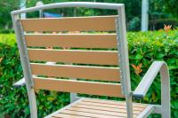 China 11 Pieces Outdoor Patio Furniture Plastic Wood Expandable Aluminum Garden Table And 8 Chairs for sale