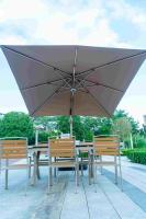 China 7 Pieces New Design Cheap American Style Cafe Restaurant Plastic Wooden Dining Table And Chairs Ferniture Set for sale