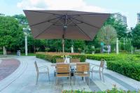 China Sun Poolside Daybed Outdoor Furniture Garden Sofas Sets Patio Teak Wooden High End Modern Sofa Set Heavy Duty 5 Pieces for sale