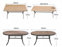 China Chinese Hot Sale Outdoor Cafe Furniture Aluminium Restaurant Table Chairs Rattan Wedding Garden Furniture Set Rattan for sale