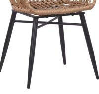 China American style Courtyard Stacking Hotel Aluminum Frames Rattan Wicker Restaurant Balcony Dining Garden Outdoor Chairs for sale