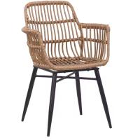 China American style Courtyard Stacking Hotel Aluminum Frames Rattan Wicker Restaurant Balcony Dining Garden Outdoor Chairs for sale
