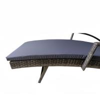 China PE Poly Rattan Garden Outdoor Indoor Rattan Lounge Chair Beach Sun Holiday Patio Outdoor Furniture Sets for sale