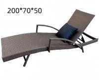 China PE Poly Rattan Garden Outdoor Indoor Rattan Lounge Chair Beach Sun Holiday Patio Outdoor Furniture Sets for sale