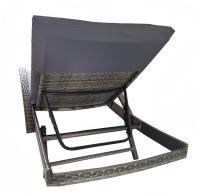 China PE Poly Rattan Garden Outdoor Indoor Rattan Lounge Chair Beach Sun Holiday Patio Outdoor Furniture Sets for sale