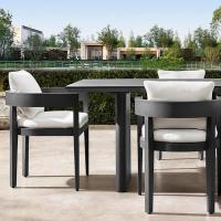 China Customized outdoor tables and chairs, villas, courtyards, outdoor waterproofing, sun protection, all aluminum alloy tables and chairs, hotels, homestays, outdoor furniture for sale