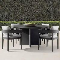 China Customized outdoor tables and chairs, villas, courtyards, outdoor waterproofing, sun protection, all aluminum alloy tables and chairs, hotels, homestays, outdoor furniture for sale
