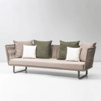 China Outdoor sofa courtyard combination villa balcony garden terrace rattan chair outdoor model room sunroom rattan furniture for sale
