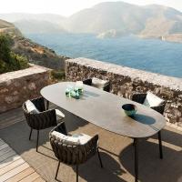 China Outdoor table, leisure rattan chair, combination coffee shop chair, outdoor courtyard villa, outdoor waterproof and sunscreen rattan chair for sale