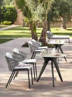 China Nordic outdoor balcony table and chair three piece set, courtyard rattan chair, tea table combination, simple leisure outdoor furniture rattan chair for sale