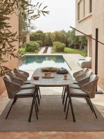 China Nordic outdoor balcony table and chair three piece set, courtyard rattan chair, tea table combination, simple leisure outdoor furniture rattan chair for sale