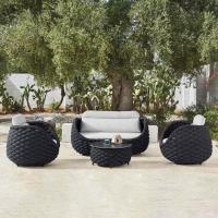 China Nordic Outdoor Sofa Courtyard Villa Balcony Vine Chair Furniture Combination Outdoor Garden Waterproof Sunscreen Leisure Sofa for sale