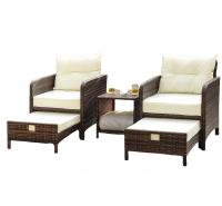China Garden Rattan Outdoor L Shaped Sofa Customized Sizes Patio Furniture Sets Garden Rattan Outdoor L Sofa for sale