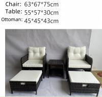 China Garden Rattan Outdoor L Shaped Sofa Customized Sizes Patio Furniture Sets Garden Rattan Outdoor L Sofa for sale