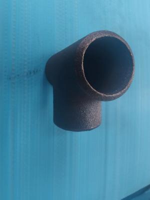 China Ss304 Ss321 Ss316l Carbon Steel Reducing Tee Black Painting 4 Inch for sale