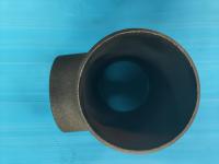 China Ss304 Ss321 Ss316l Carbon Steel Reducing Tee Black Painting 4 Inch for sale