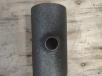 China Ss304 Ss321 Ss316l Carbon Steel Reducing Tee Black Painting 4 Inch for sale
