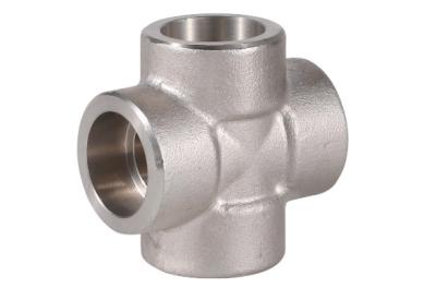 China ASME B16.9 SS304 SS316 Cross Pipe Fittings Butt Weld Cross Forged for sale