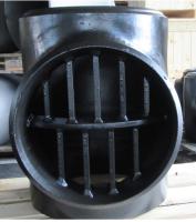 China A234 Wpb Carbon Steel Seamless Pipe Fittings 150mm  Reducing  Barred Tee for sale