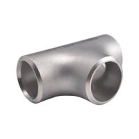 China Sch10 Butt Weld Reducing Tee SS304 SS316L Stainless Steel Equal Tee for sale
