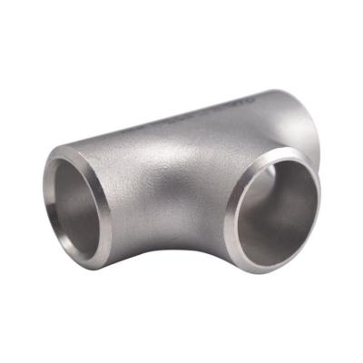 China Sch10 Butt Weld Reducing Tee SS304 SS316L Stainless Steel Equal Tee for sale