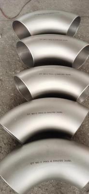 China Polished / Sand Blasted 2 Stainless Steel Elbow Bend Fitting for sale