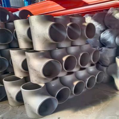 China 110in SS304 Stainless Steel Tee Sch160 Stainless Steel Threaded Reducing Tee for sale