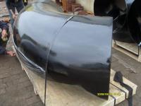 China Casting 24 Inch Schedule 40 Pipe Bends 90 Degree Black Painting for sale