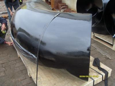 China Casting 24 Inch Schedule 40 Pipe Bends 90 Degree Black Painting for sale