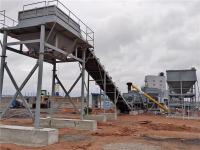 China Road Construction stationary Soil Cement Mixing Plant Equipment 155KW for sale