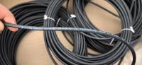 China M12 A-Coded Female Cordset 4-Pin Straight PUR Cable 10m for sale