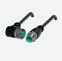 China P+F M12 Angled 4-Pin PUR Cable 250V AC/DC for sale