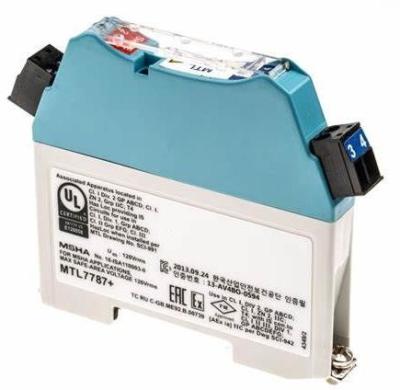 China Analogue output MTL7700 DIN Rail Safety Barrier MTL7787+ For 4/20mA Transmitters for sale